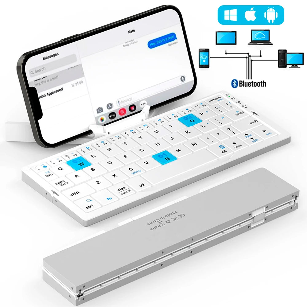 Mini Wireless Foldable Keyboard Supports – Aura Bloom